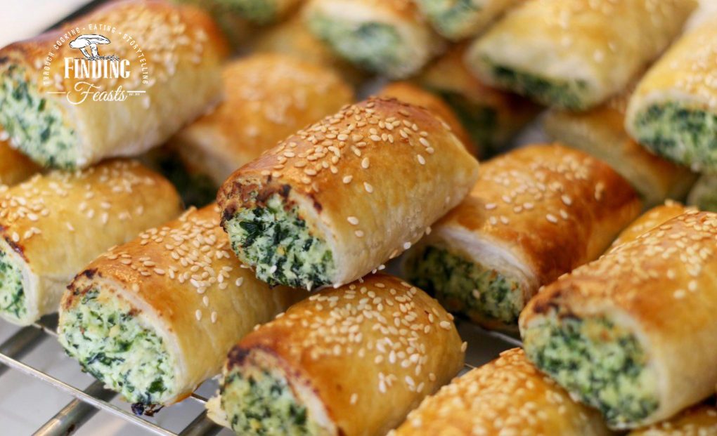 2 Cheese & Spinach Sausage Rolls | Finding Feasts